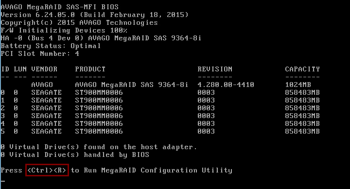 联想Avago MegaRAID SAS 9364-8i 配置菜单功能介绍_商用电脑-联想社区