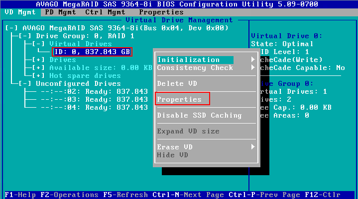联想Avago MegaRAID SAS 9364-8i 配置菜单功能介绍_商用电脑-联想社区